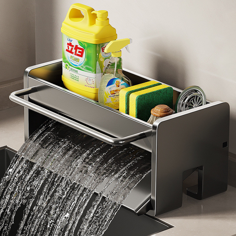 Sponge Rack/kitchen Sink Storage Rack/carbon Steel Kitchen Soap ...
