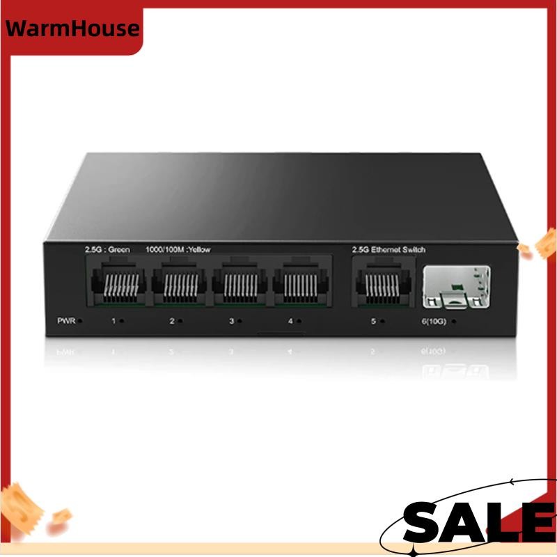 2.5G Switch 5 Port 2500Mbps Network Switch with 10G SFP+ Auto MDI/MDIX ...