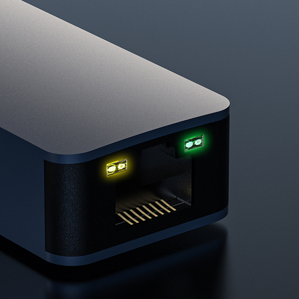 2500Mbps USB Ethernet To RJ45 2.5G Adapter Lan Network Hub for Windows ...