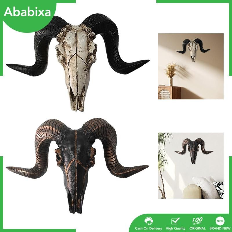 [Ababixa] Sheep Head Statue Retro Sheep Head Sculpture for Bar Office ...