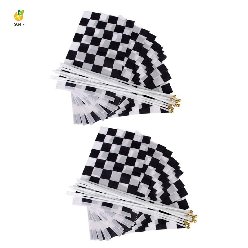 24 Pcs. Fluted Formula 1 F1 Racing Banner Hand Waving Flags (Black ...
