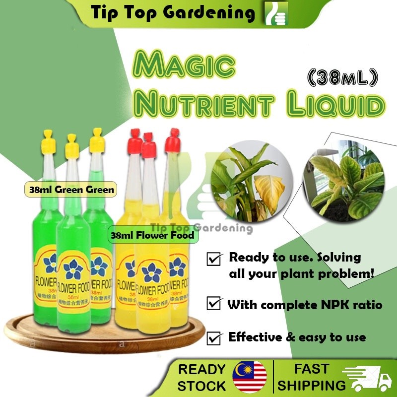 MAGIC NUTRIENT LIQUID HYDROPONICS PLANT SOLUTION FERTILIZER (1 BOTTLE ...