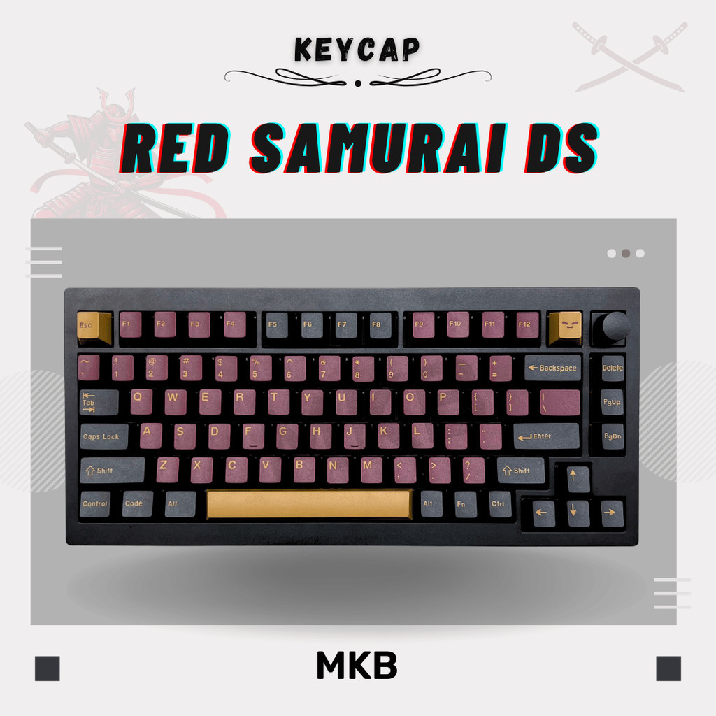[READY STOCK] Red Samurai Double Shot Keycap Set for Mechanical ...