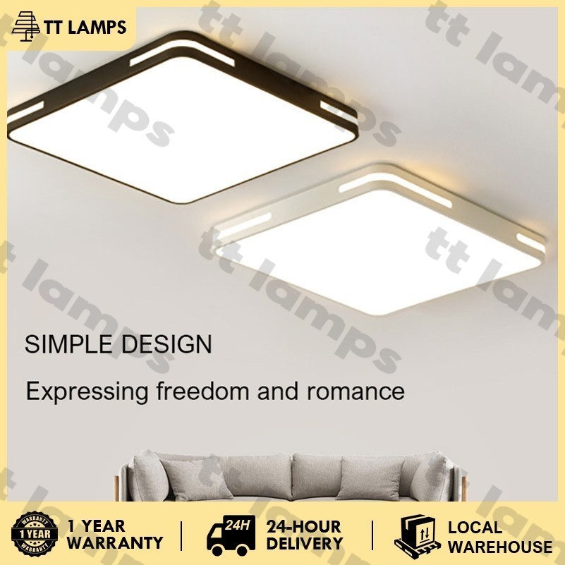 Ceiling Light LED Three Color Dimmable Modern Surface Light Room Light ...
