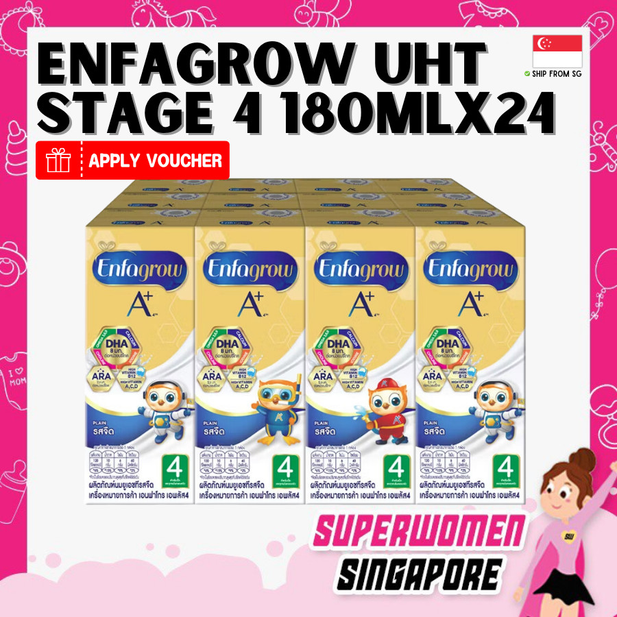 Enfagrow A+ Superior 4 UHT Milk 180ml X 24 | EXP 11/2024 | SG LOCAL ...