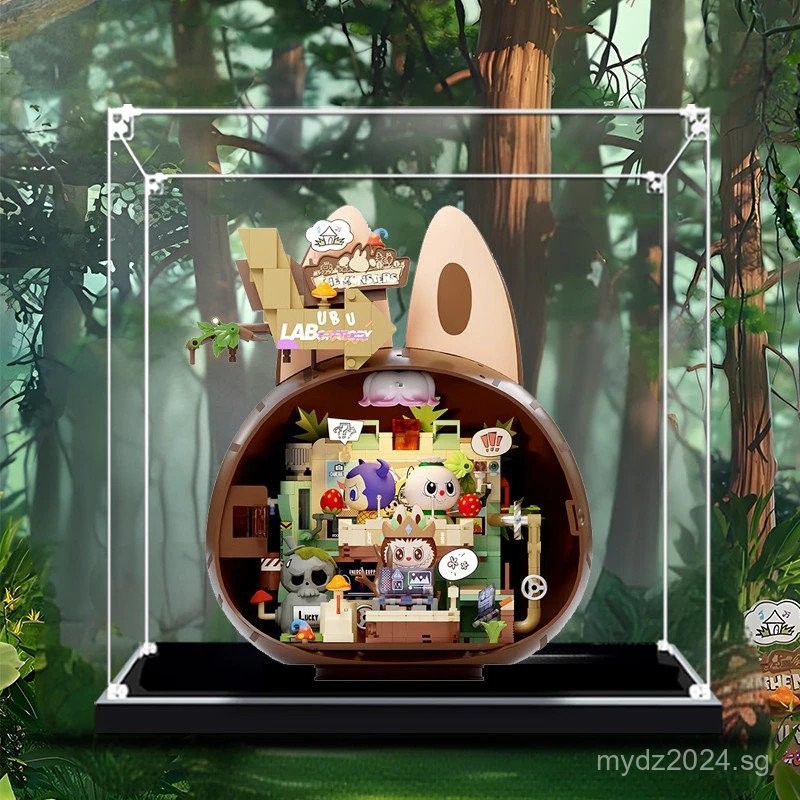 Transparent Frame Model CabinetPopmart Model Display Box Labubu Wooden ...