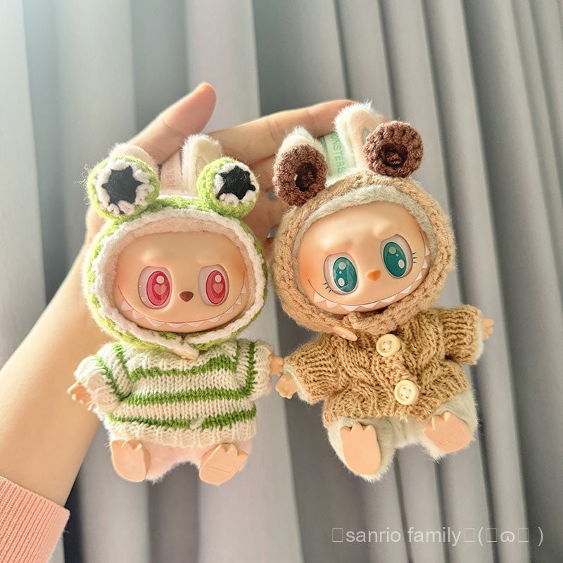 Labubu V2 Clothes Set Labubu Hairband Sweater Dolls Clothing Labubu ...