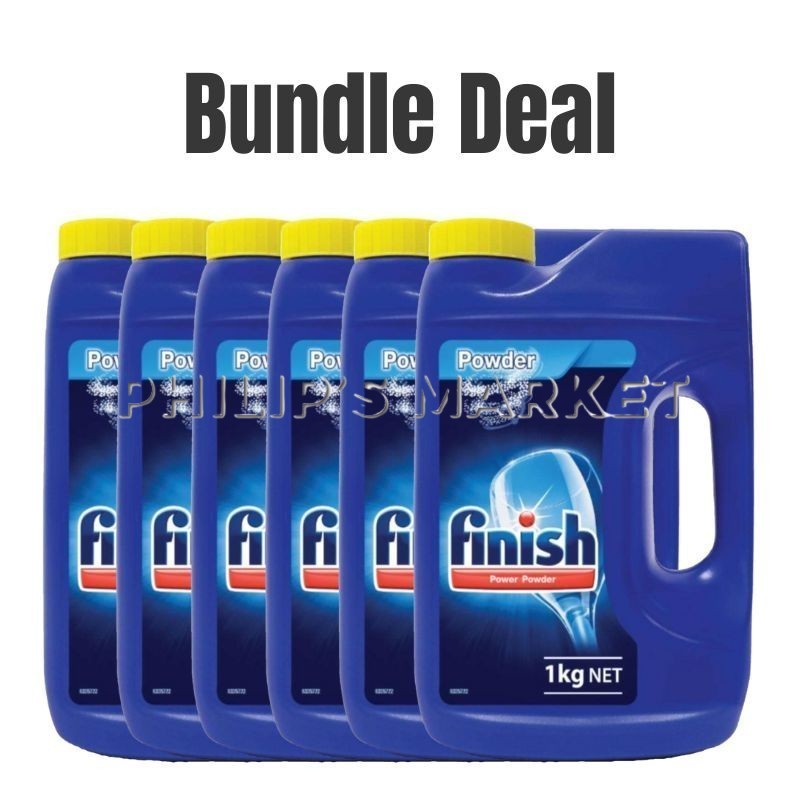 (Carton Deal) Finish Advanced Power Powder Detergent Dishwasher 1kg ...