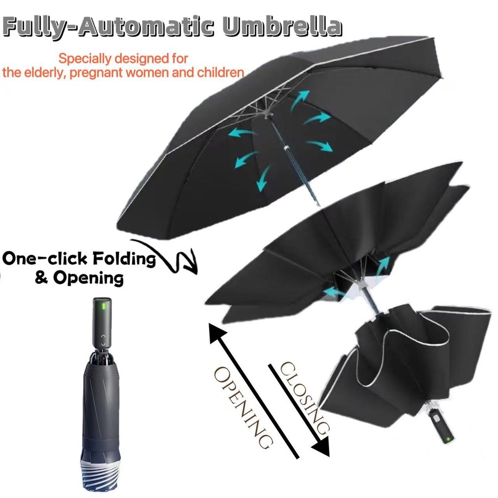 New Creative Fashion UV Smart Retractable Full-Automatic Open Close ...