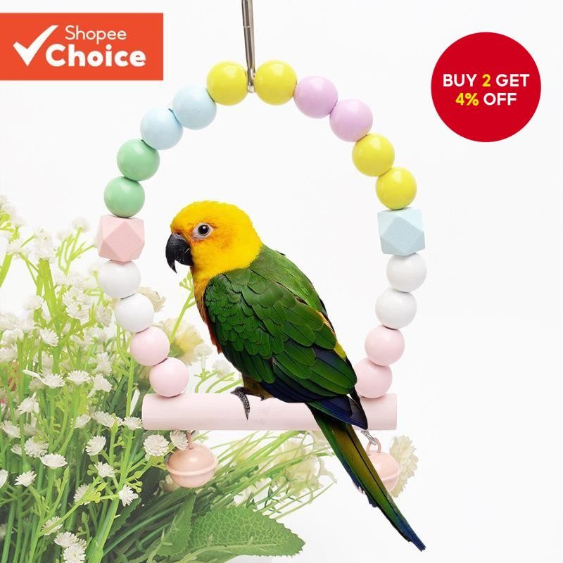 Parrot Toy Swing Ring Bird Supplies Tiger Skin Xuanfeng Octopus Bite ...