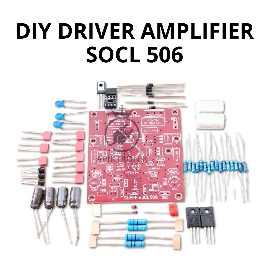 DIY SOCL 506 Amplifier Driver | Own Raft Kit Power 506 | Shopee Singapore
