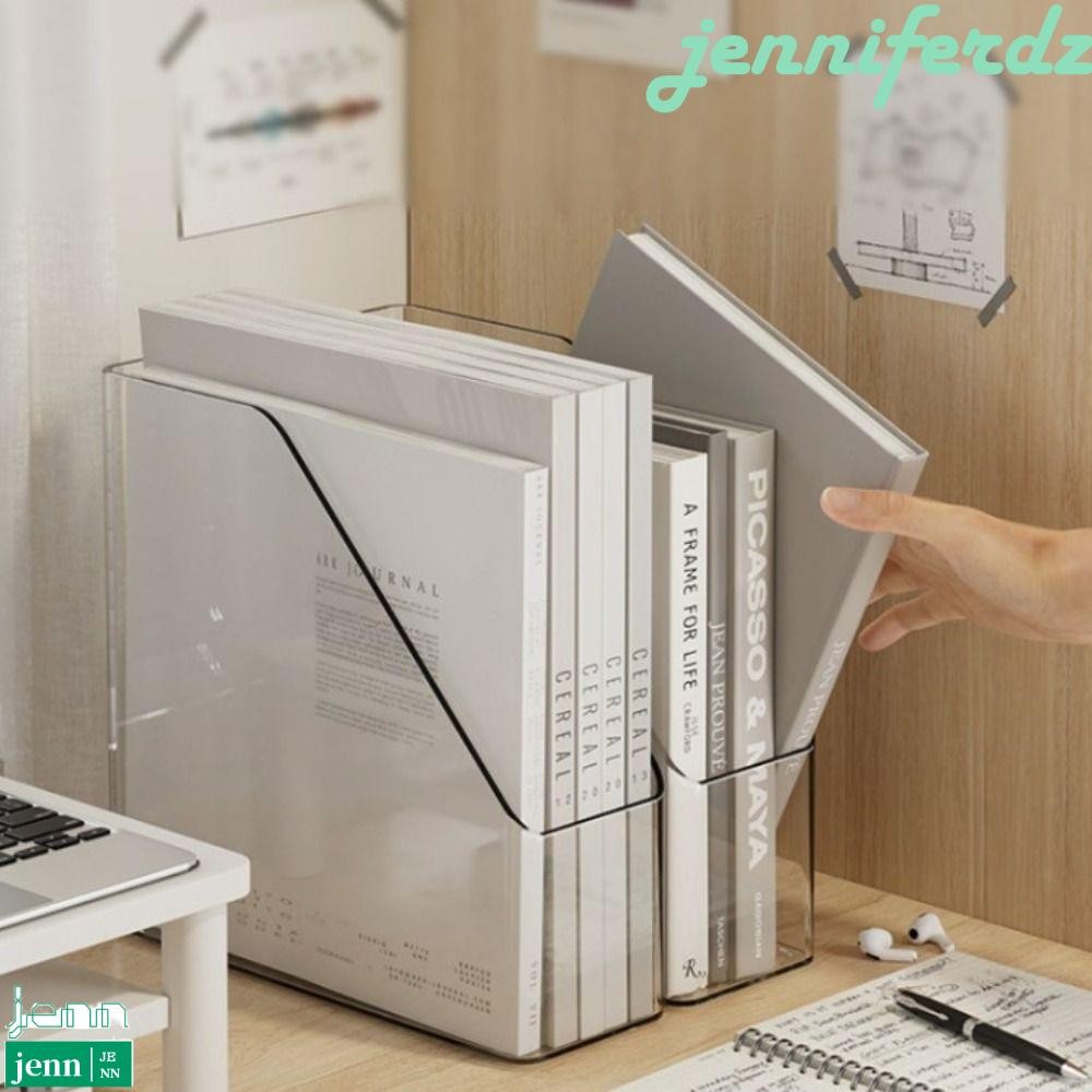 JENNIFERDZ Desk File Folder, Transparent A4 Size File Storage Box, INS ...