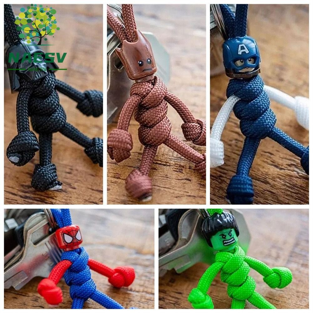 NAESV Braided Rope Paracord, Marvel Anime Movie Dolls Umbrella Rope ...