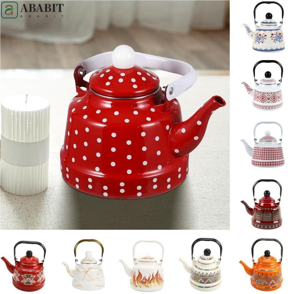 ABABIT Enamel Tea Kettle, Enamel European Style Water Kettle, Classic ...
