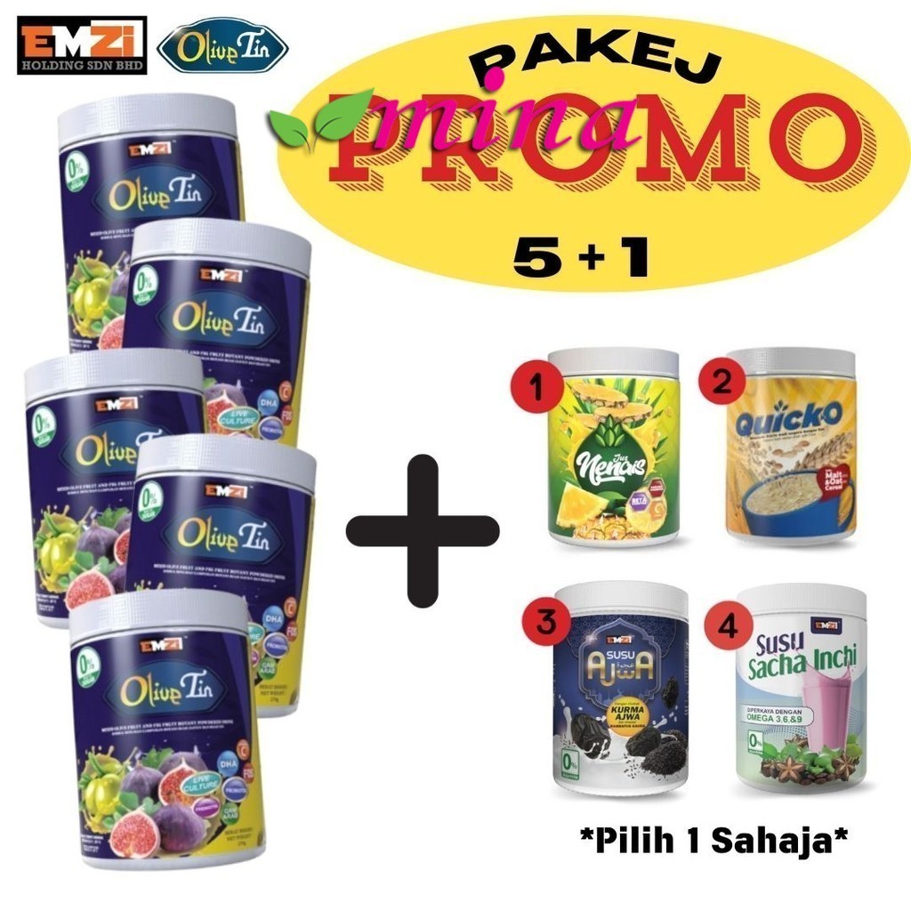 NEW SOUK !!! Emzi Olive Tin 5s Buah Tin Dan Zaitun Sacha Inchi Susu ...