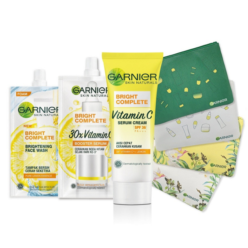 Garnier Skincare Pouch with 3Pcs Minis | Shopee Singapore