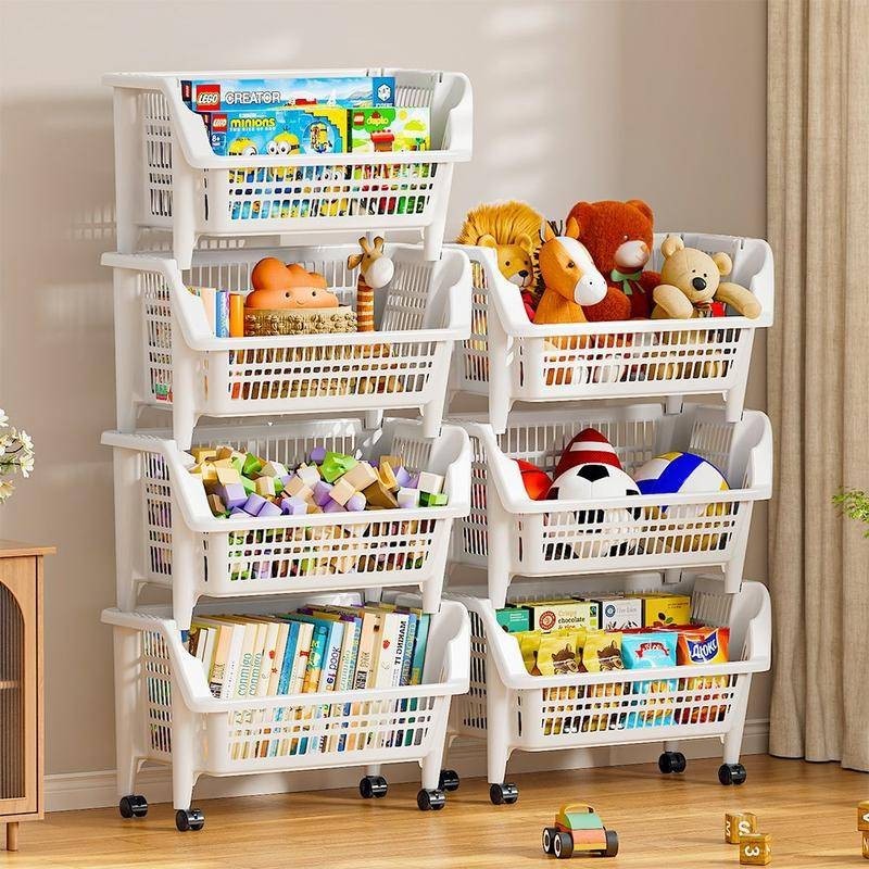 Children's toy storage rack, floor standing multi-layer storage box ...