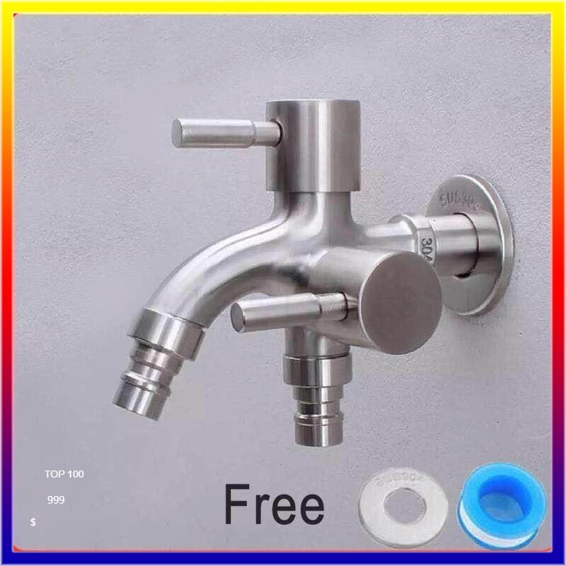304 High Quality Multi-Purpose Faucet Stainless Steel Double Washing ...