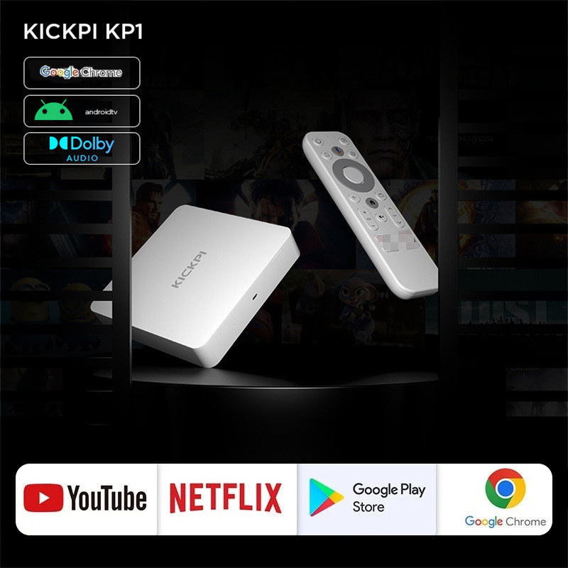 KICKP1 TV Box Google Certified 4K Internet TV 32G BT 5.0 Android 11 ATV ...