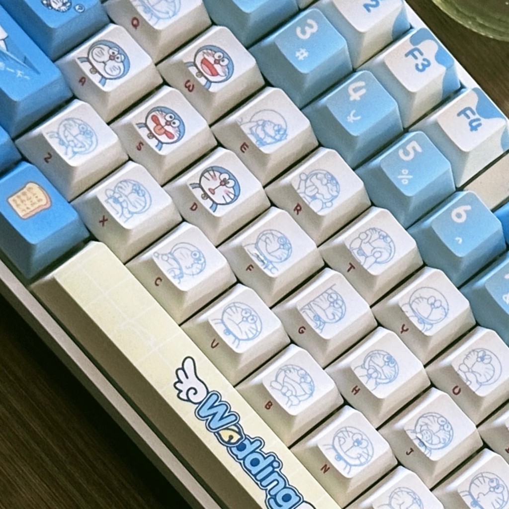 Doraemon Keycap Cherry Profile 120 Keys PBT Five-sided Dye Sublimation ...