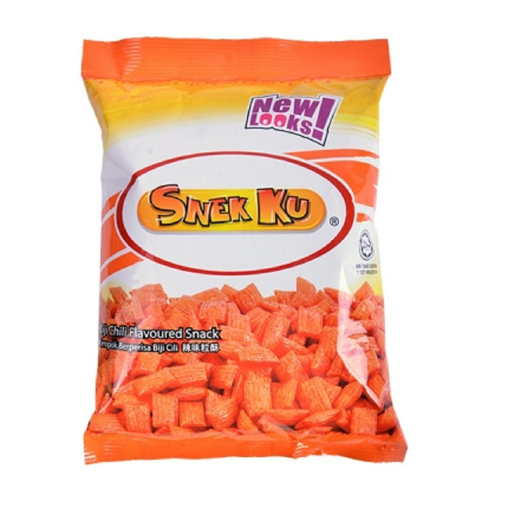 Snek Ku Hot Chili Flavour Snack (250g) | Shopee Singapore