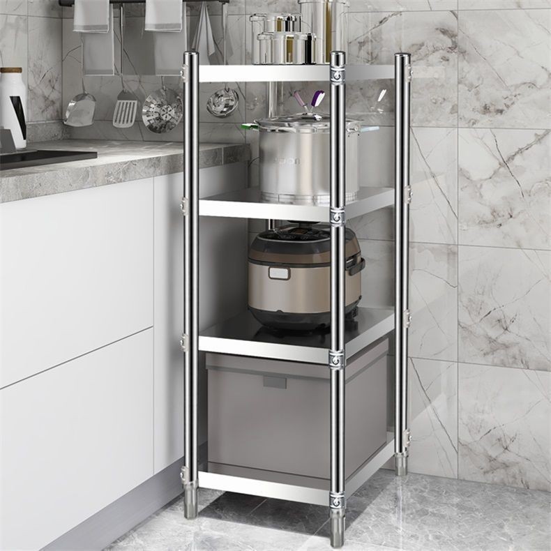 (Hot selling)Kitchen Stainless Steel Slotted Shelf Floor Multi-layer ...