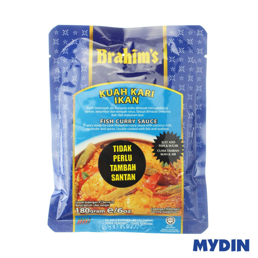 Brahim's Fish Curry Sauce (180g) | Shopee Singapore