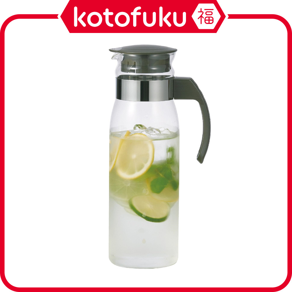 Hario Slim Water Pitcher - Charcoal Gray (1400mL) | Shopee Singapore
