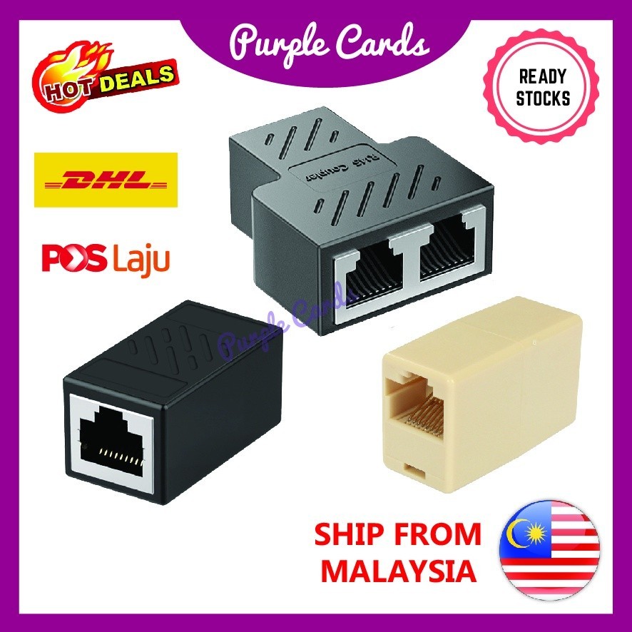 Network Cable Connector / RJ45 Cable Connector / Ethernet Cable ...