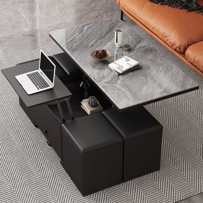 Coffee Table Indoor Multi-functional Rock Plate Coffee Table Creative ...