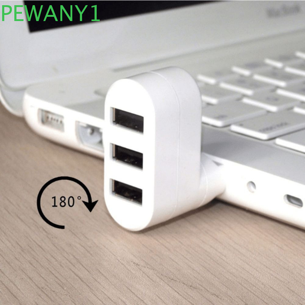 PEWANY1 Mini USB Hubs, 3 Ports 180° Rotation USB Splitter, External ...