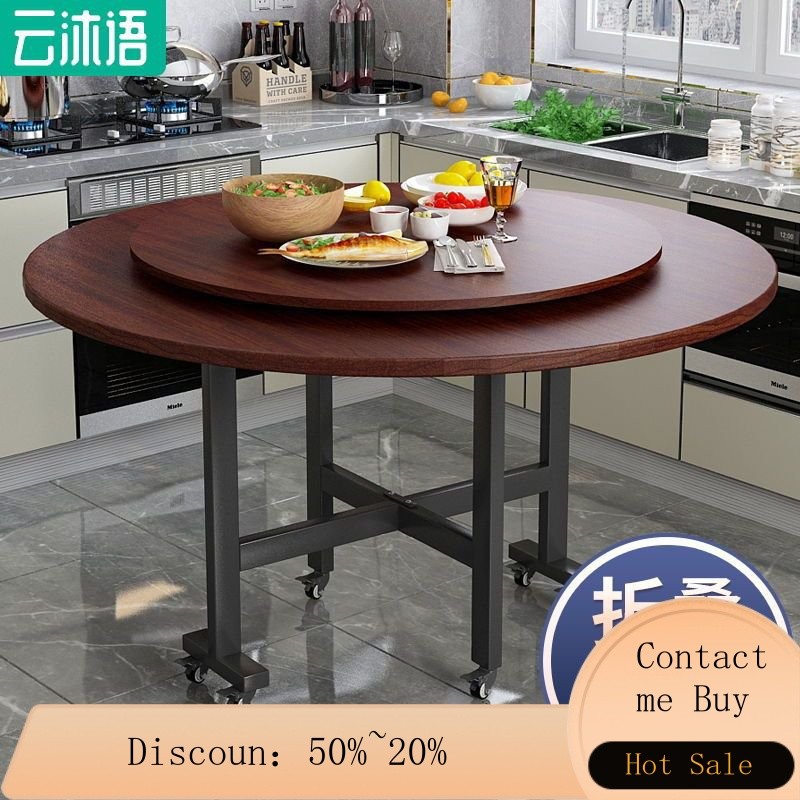 Hot SaLe Table Folding Dining Table Movable Wheeled Table Rental House ...