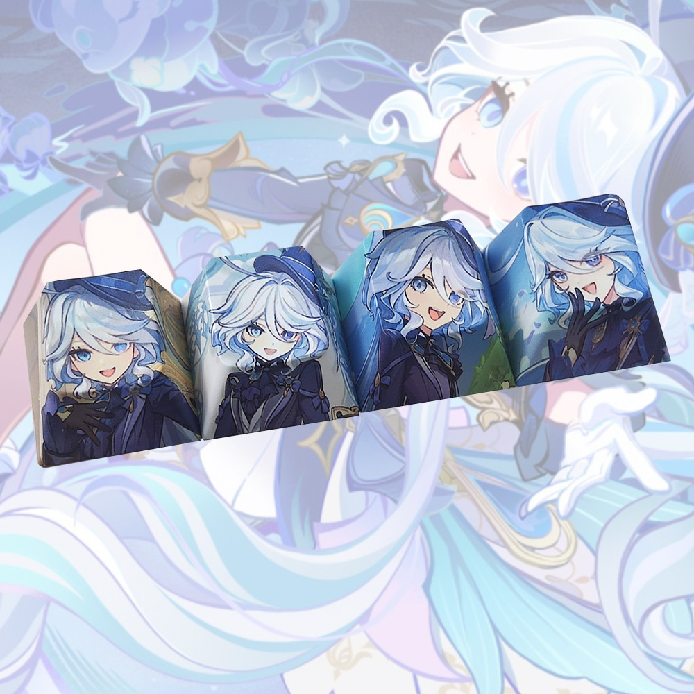 Genshin Impact Keycaps Cherry R4 PBT Dye Sublimation Mechanical ...