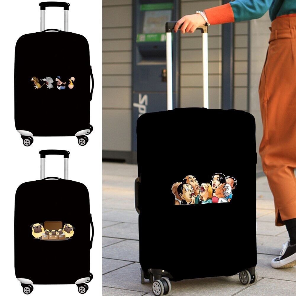 Luggage Protective Cover Elastic Dust Cover Cartoon Printed for 18-32 ...