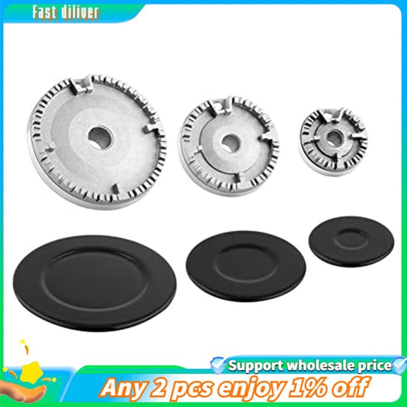 In stock-3 Piece Surface Gas Stove Burner Caps and Burner Head ...