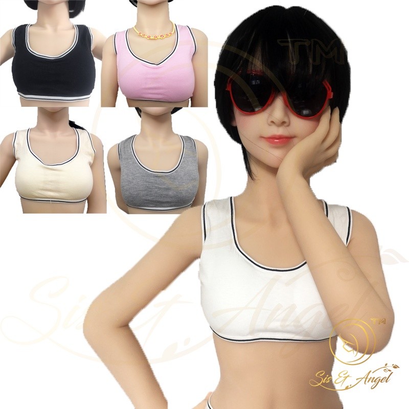 Sis & Angel Teenager Bra Underwear Girl Student Bra Kid Thin Bra Cotton Cute Lingerie- S002 ...