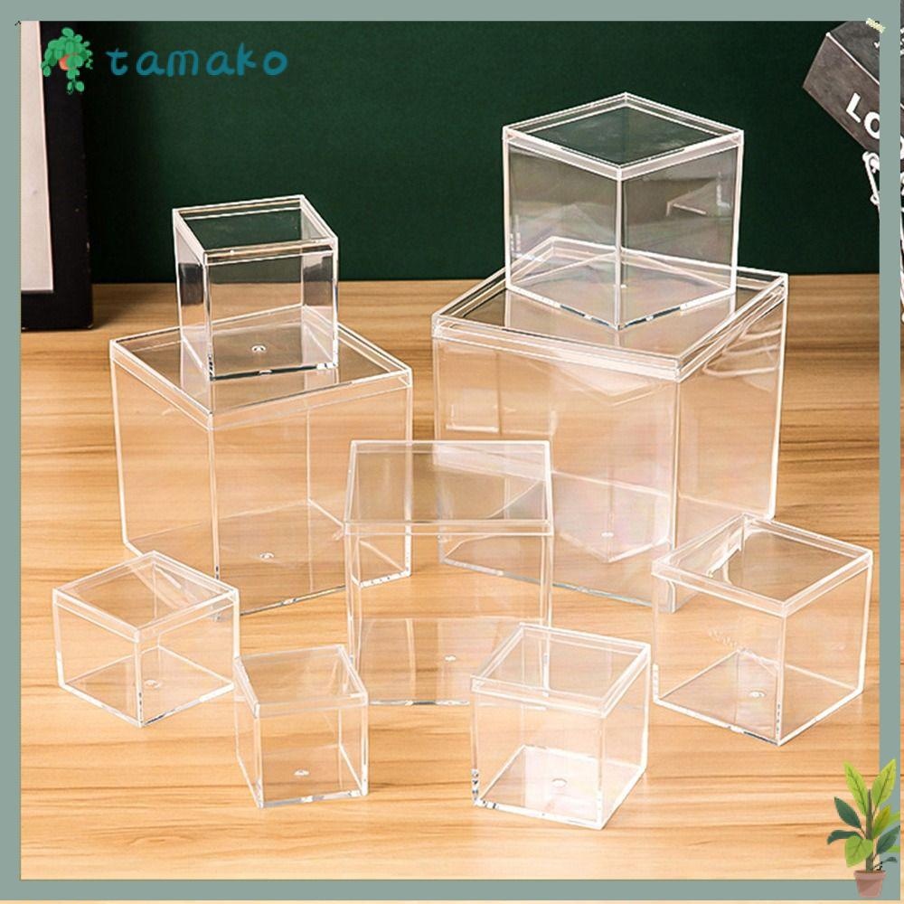TAMAKO Storage Box, Multi Size Square Display Box, Practical Acrylic ...