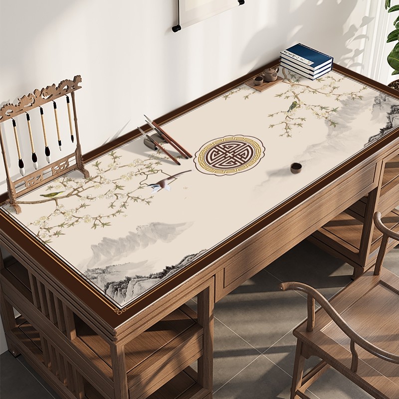 Chinese Leather Desk Pad Waterproof Anti-scald Tablecloth Desktop ...