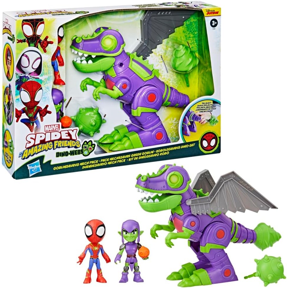 [instock] Marvel Spidey and His Amazing Friends Dino-Webs Goblinsaurus ...