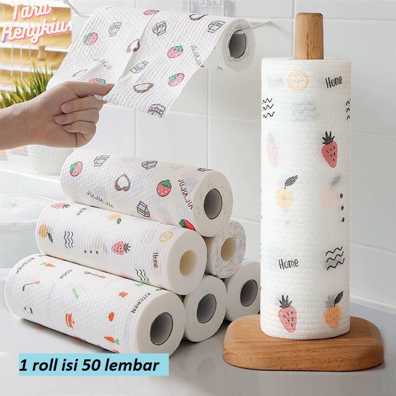 ACE - Kitchen Tissue Lazy Wipes Roll Roll Tissue Contains 50 Sheets ...