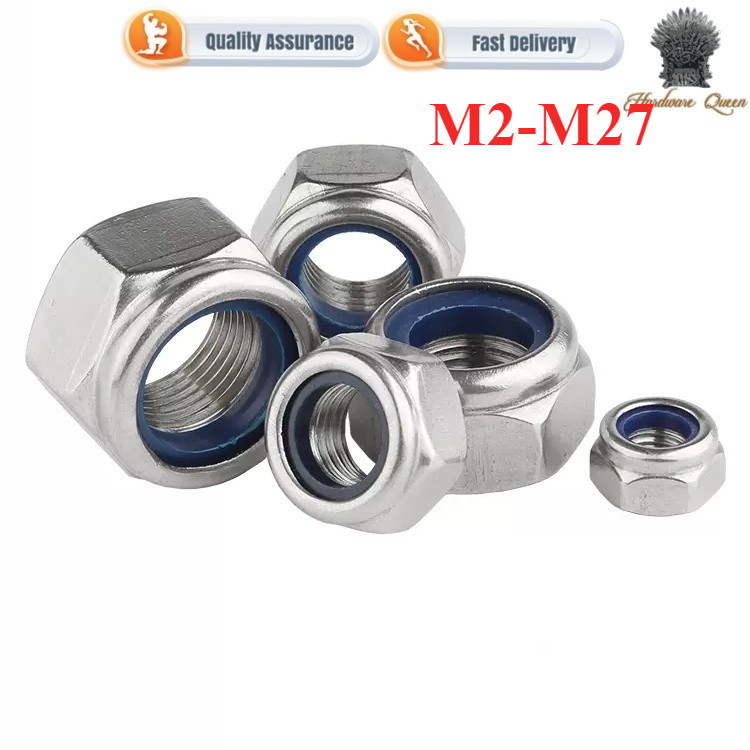 【QP4】SUS304 SUS316 不锈钢hexagonal nut anti-skid nut flange nut M2M2.5M3 ...