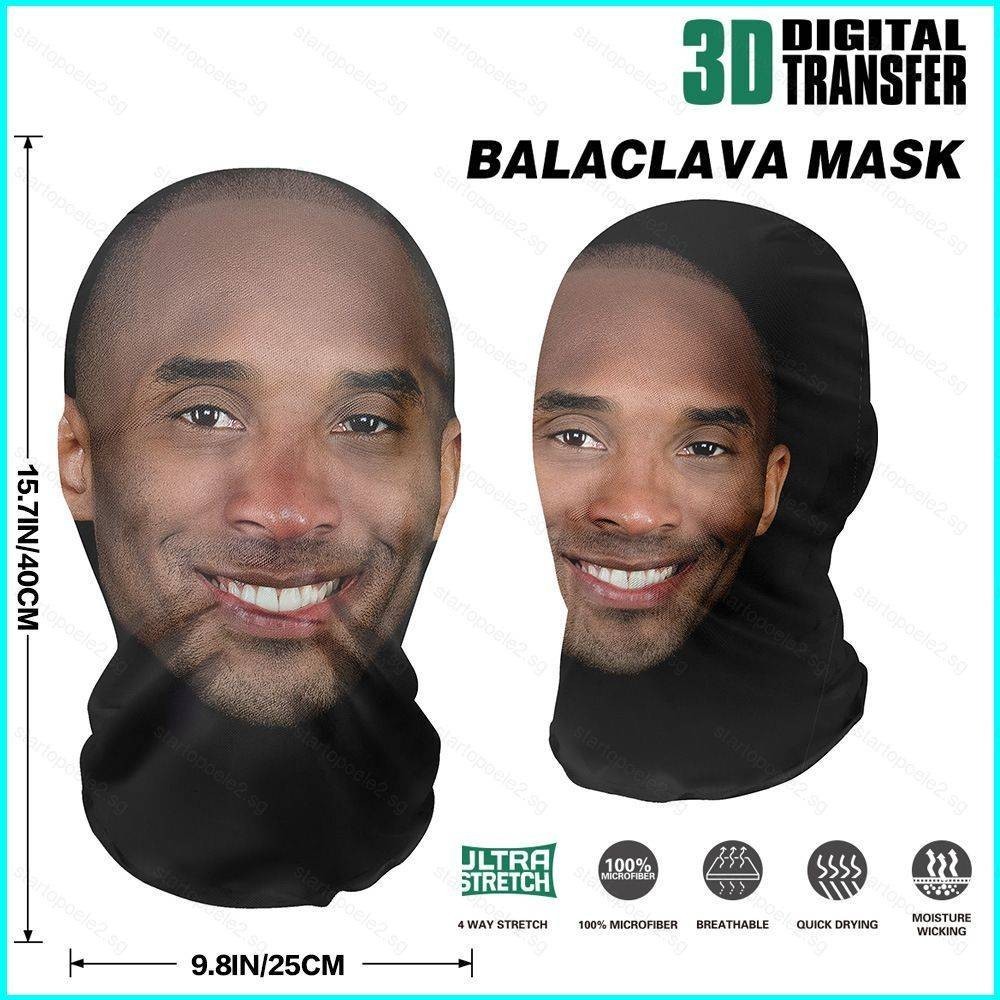 Kira Kobe James Curry Funny Face Dress Spoof Star balaclava Mask Mbappe ...