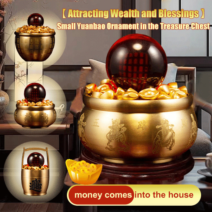 Wealth-Attracting Treasure Bowl with Miniature Ingots/Solid Jubilee ...