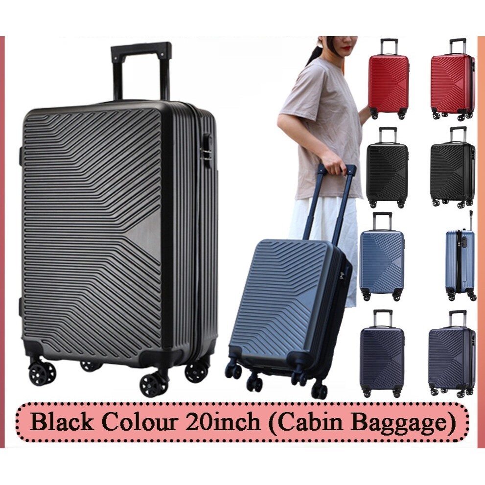 ️ travel Luggages 20 & 24inch | Bagasi Travel | ABS+PC material Bags ...