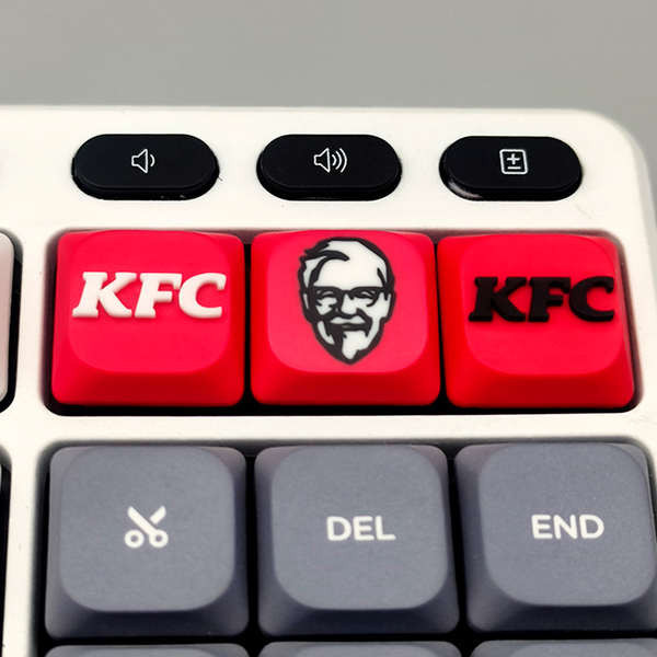keyboard keycaps 【KT】Low switch KFC Ken old man Kaifeng dish handmade ...