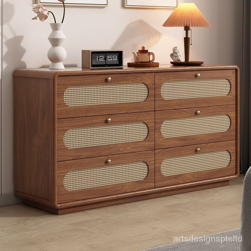 Rattan Chest of Drawers Storage Cabinet Multi-Layer Drawer Cabinet New ...