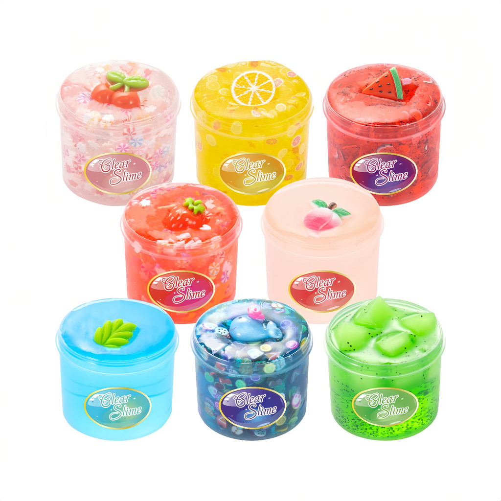 Crystal Fruits Slime Toys Slime Decompression Toys Crystal Slime Foam ...