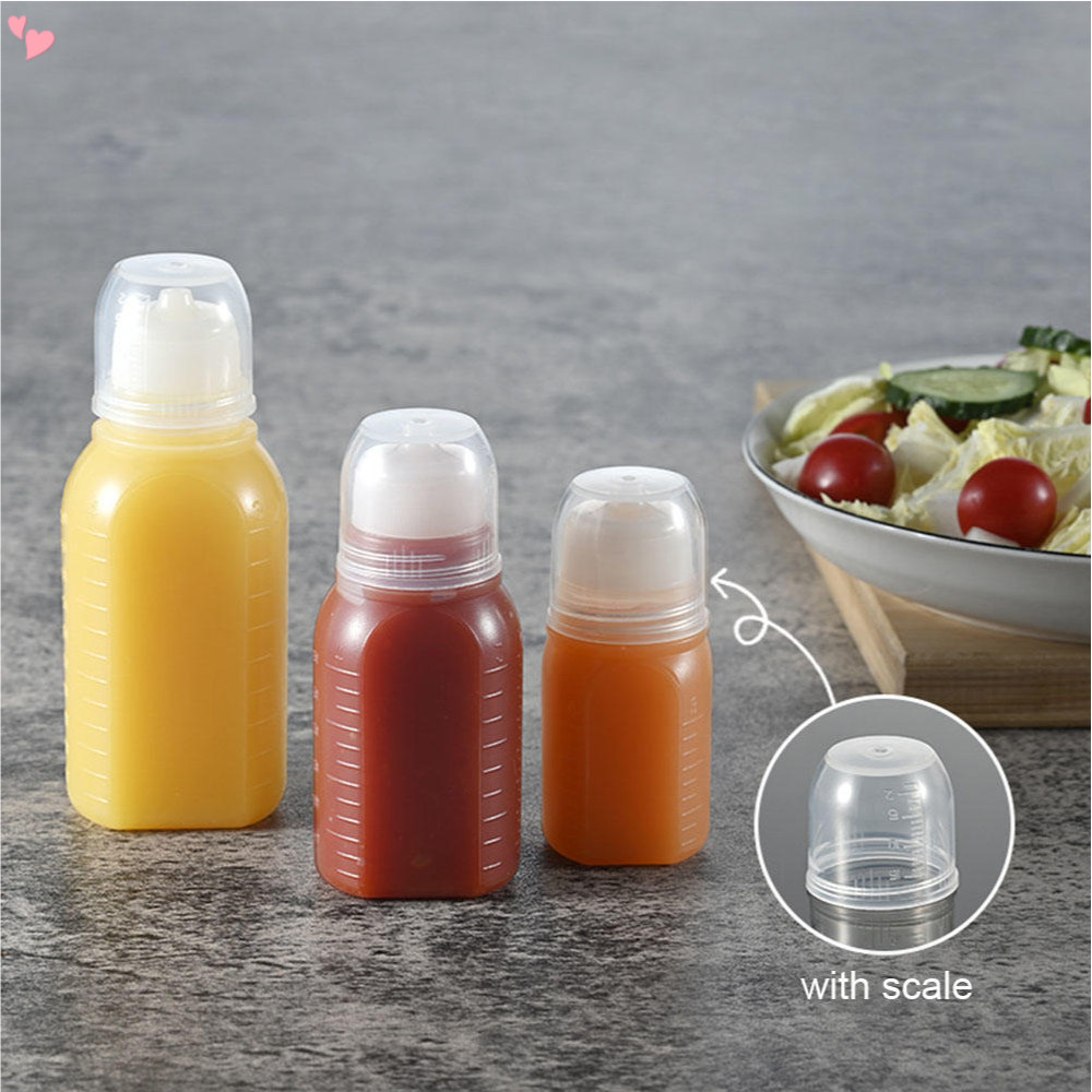 Squeeze Sauce Bottles Mini Squeeze Bottles With Lid Portable Salad ...