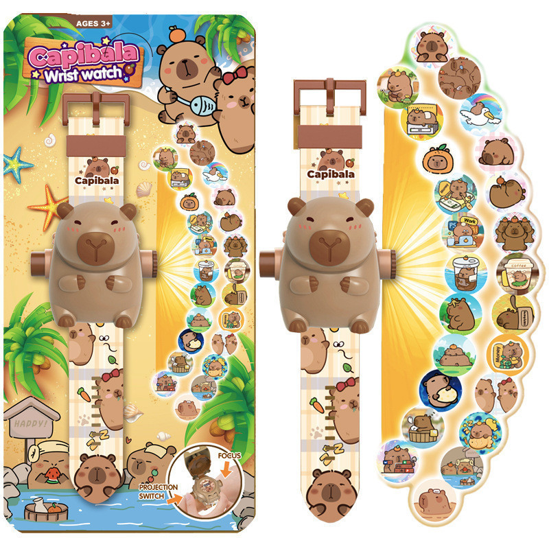 Capybara Kids Toy Projection Watch 24 Image Projector Digital Children ...