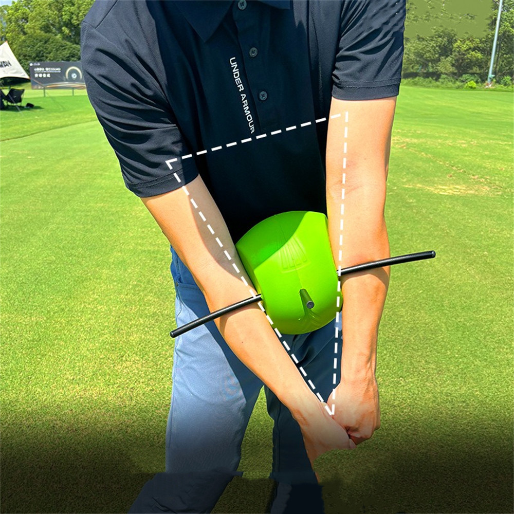 Golf Swing Trainer, Connecting PU Ball, Hold the Wrist Triangle ...